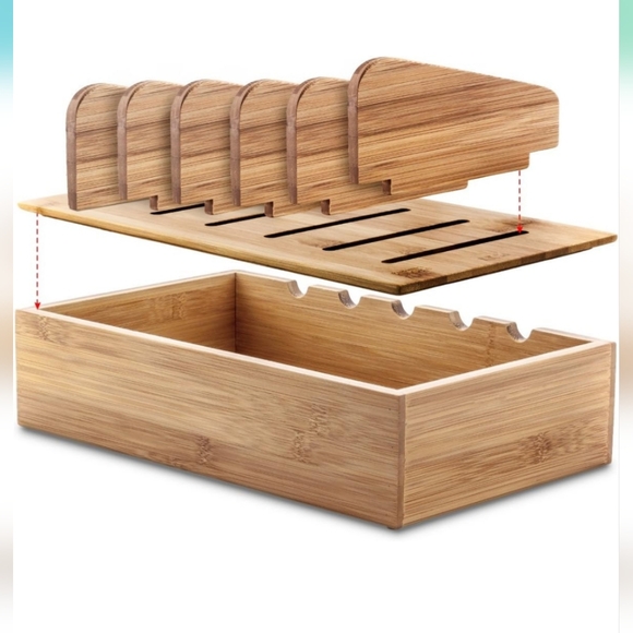 Kirkton House | Other | Bamboo Charging Station For Cell Phones And ...